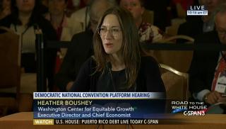 Testimony for the Democratic Platform Committee | Heather Boushey